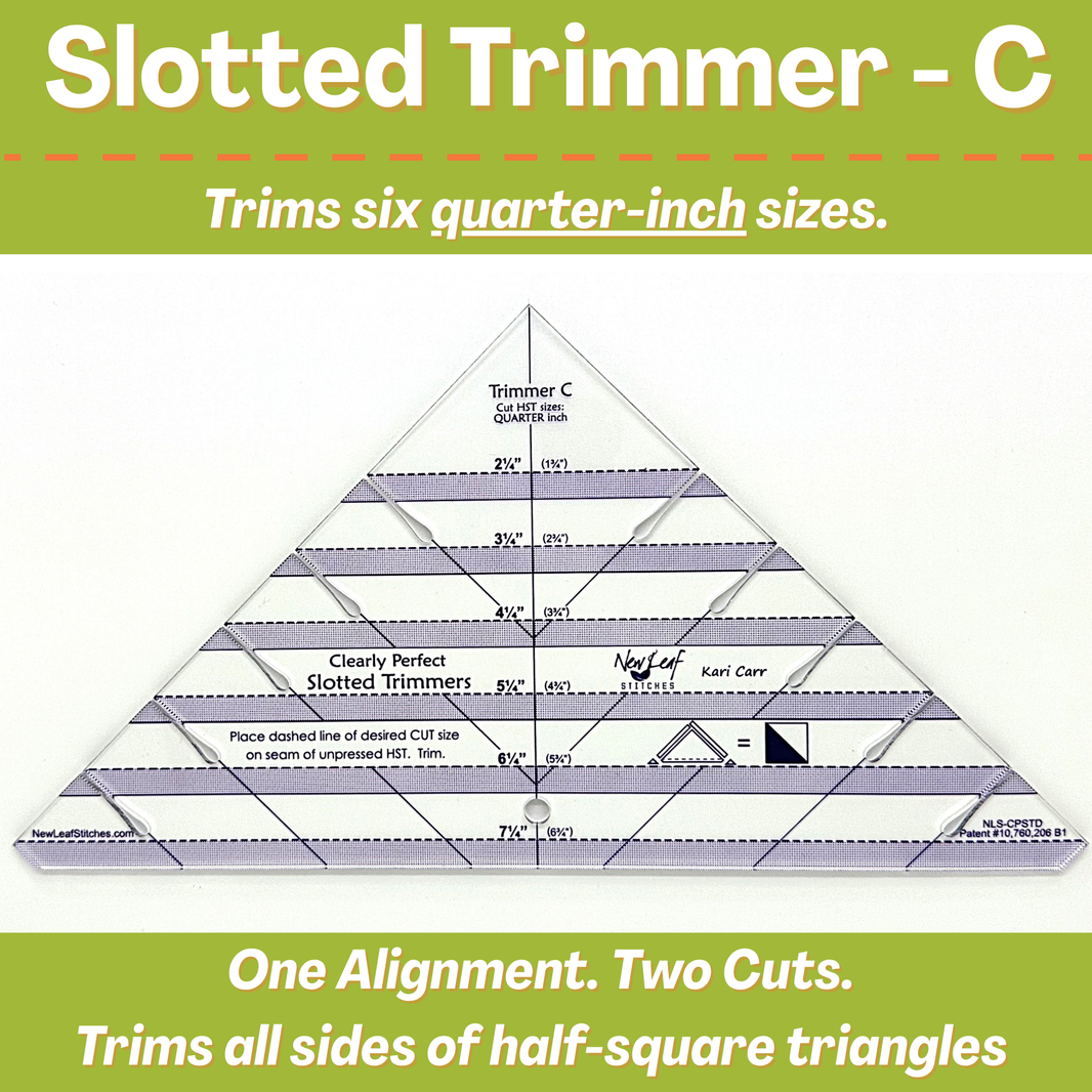 Slotted Trimmers - for Half Square Triangles – New Leaf Stitches