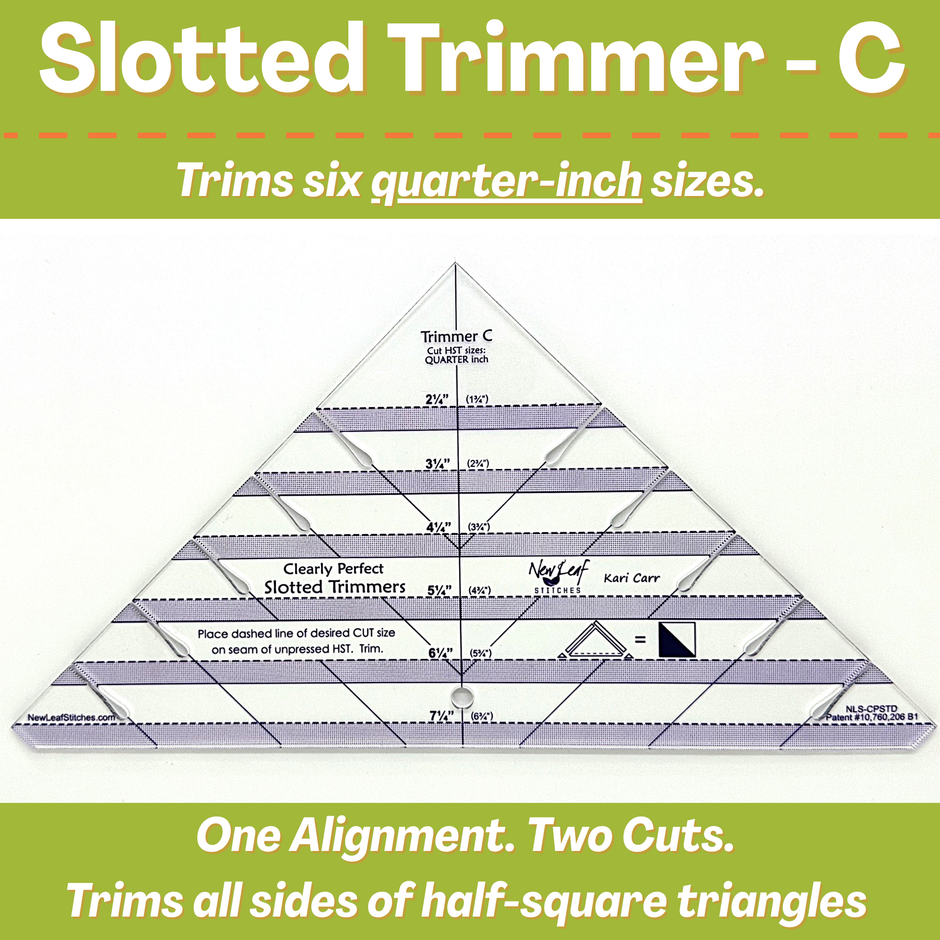 Slotted Trimmers - for Half Square Triangles – New Leaf Stitches