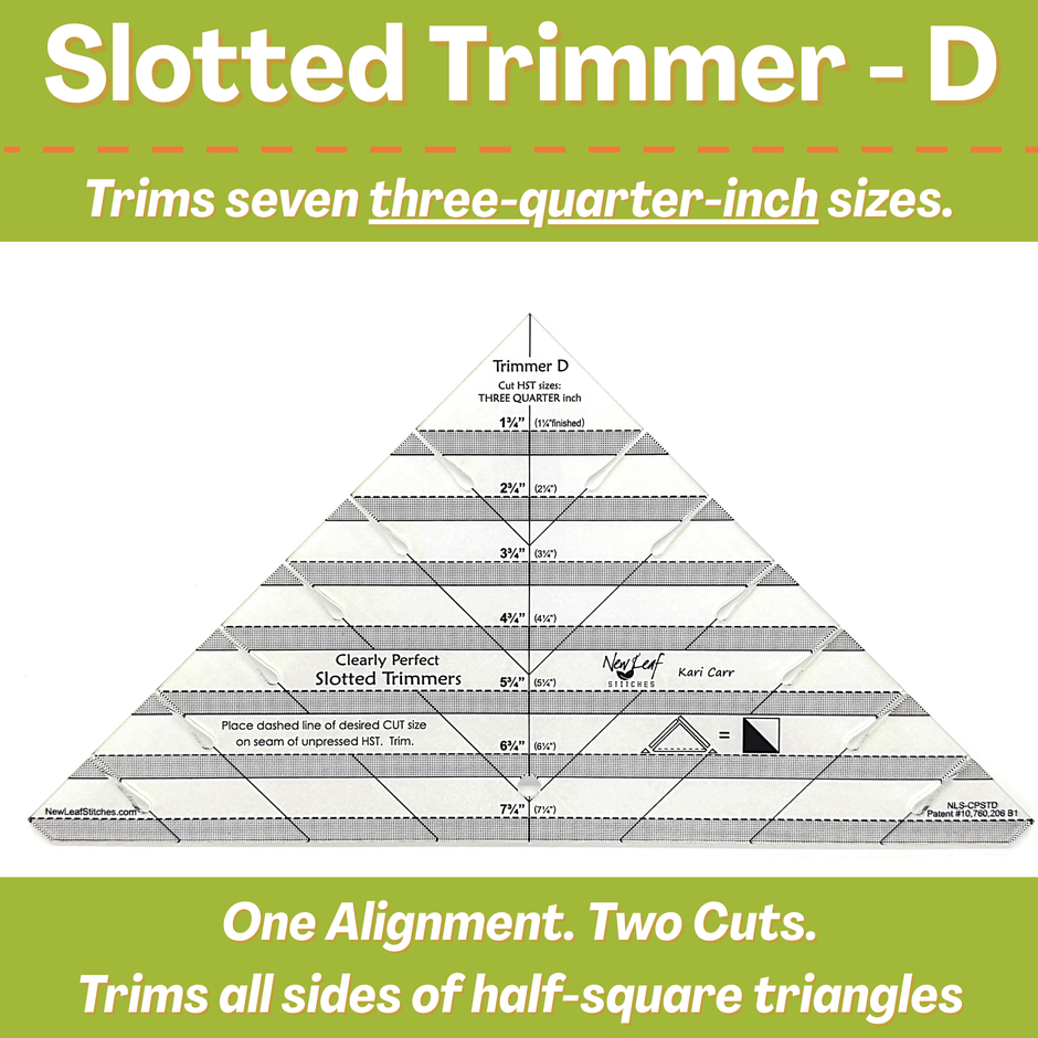 Slotted Trimmers - for Half Square Triangles – New Leaf Stitches
